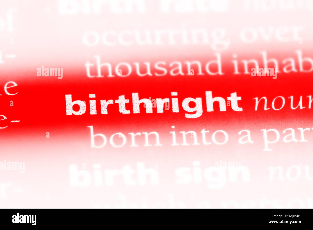 Birthright hi-res stock photography and images - Alamy