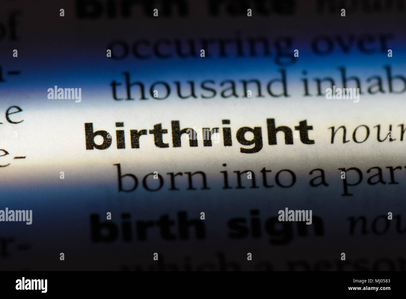 Birthright hi-res stock photography and images - Alamy