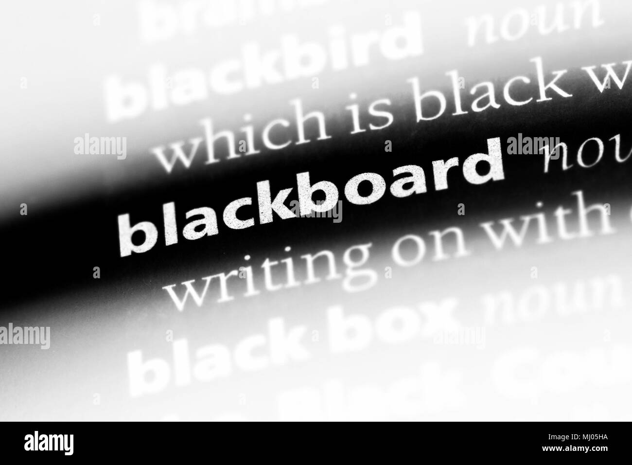blackboard word in a dictionary. blackboard concept Stock Photo - Alamy