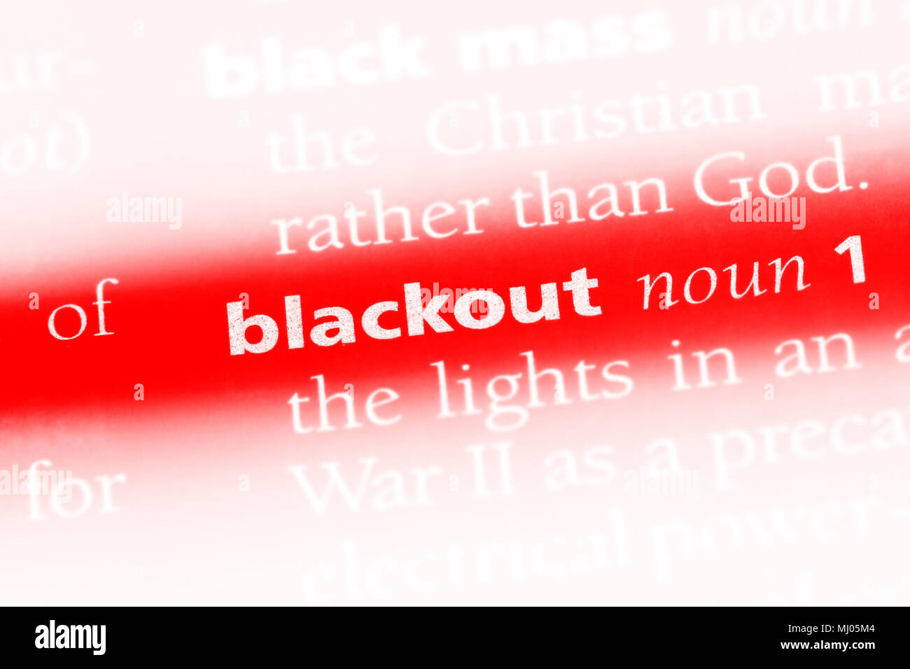 Blackout paper hi-res stock photography and images - Alamy