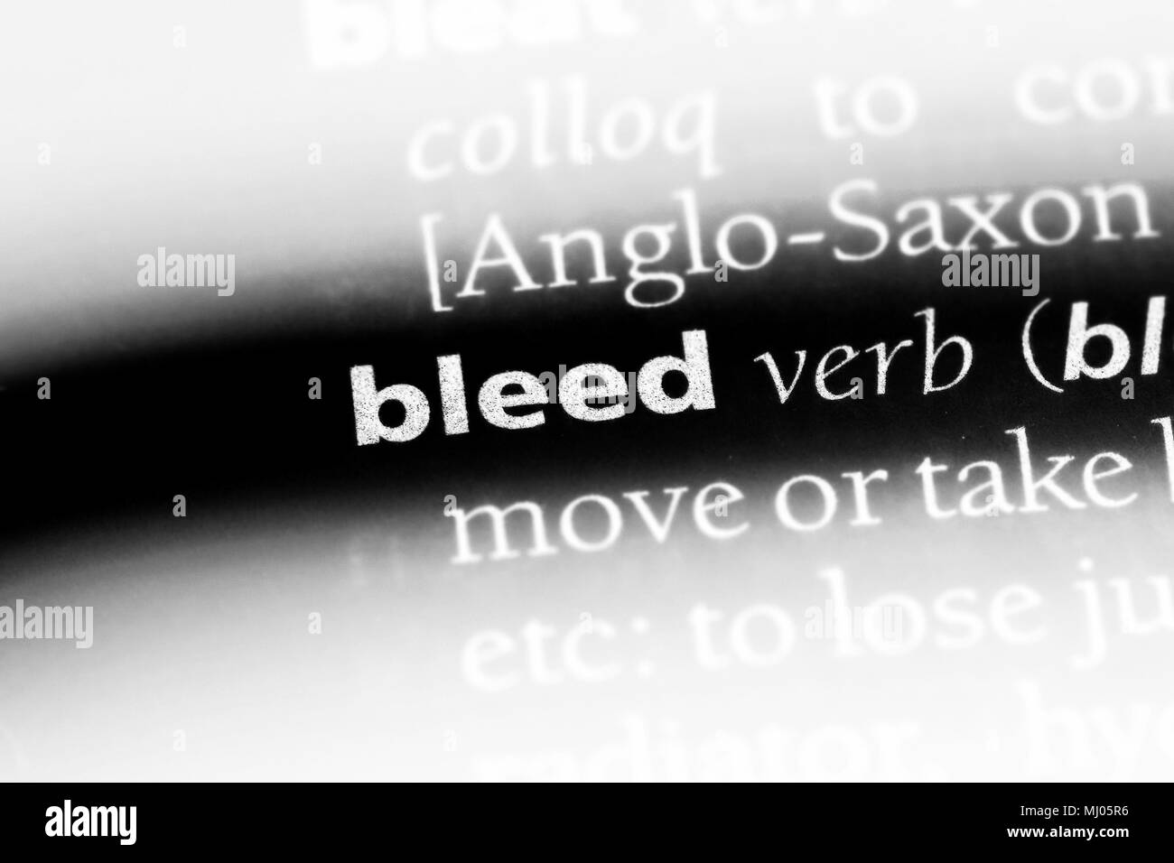 Text Bleed High Resolution Stock Photography and Images - Alamy