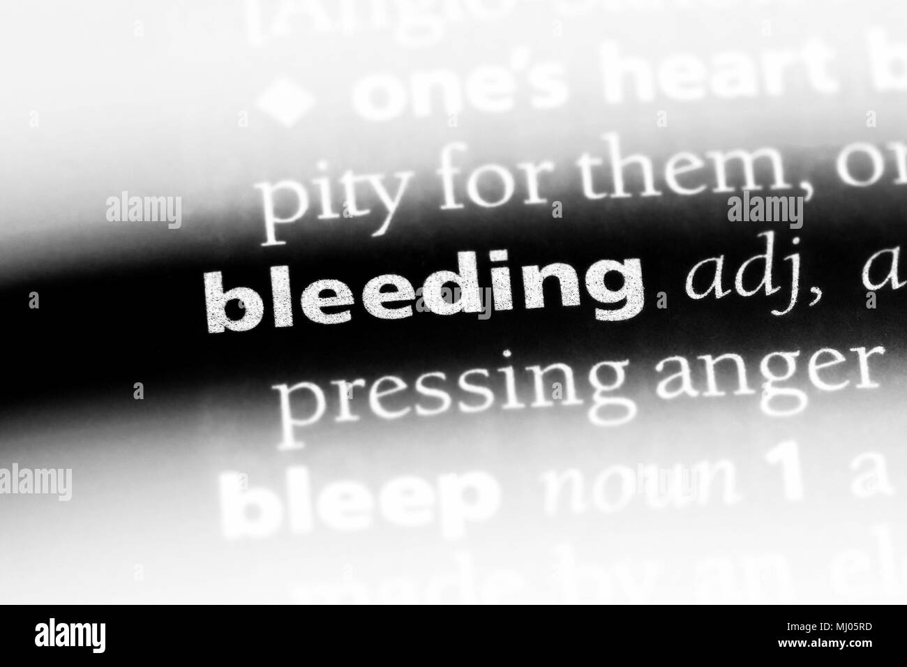Bleeding Black and White Stock Photos & Images - Alamy