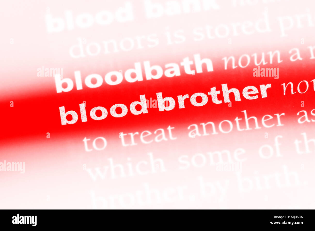 blood brother word in a dictionary. blood brother concept Stock Photo ...