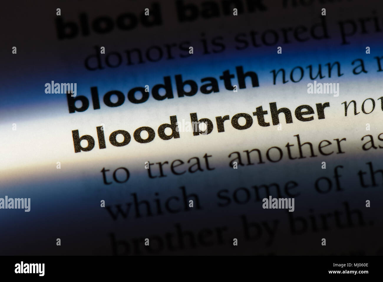 blood brother word in a dictionary. blood brother concept Stock Photo ...