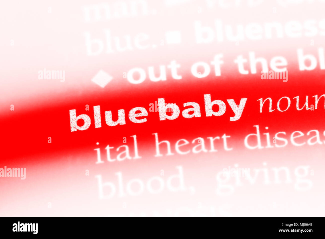 blue baby word in a dictionary. blue baby concept Stock Photo - Alamy