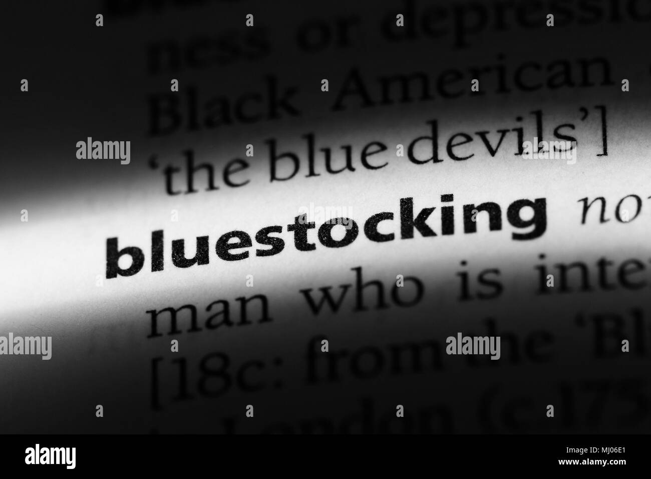 Bluestocking hi-res stock photography and images - Alamy