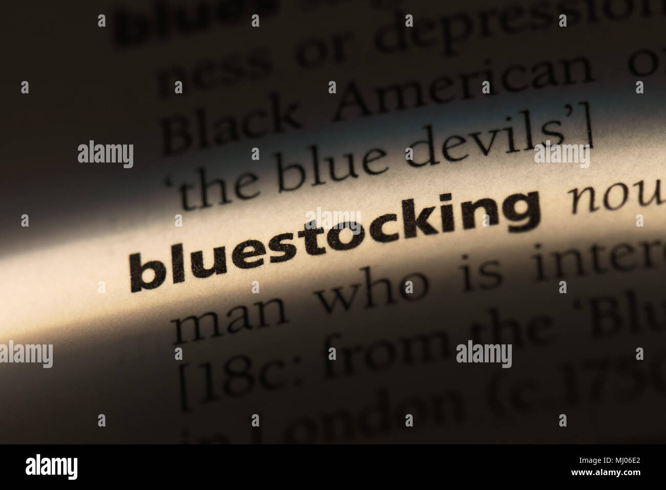 Bluestocking hi-res stock photography and images - Alamy