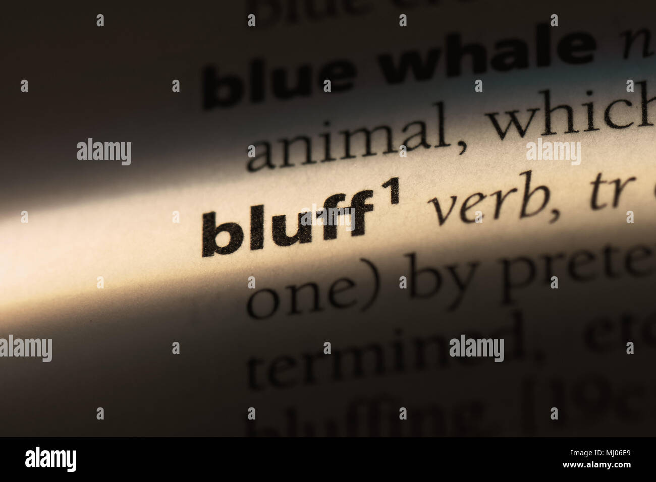 Bluff paper hi-res stock photography and images - Alamy