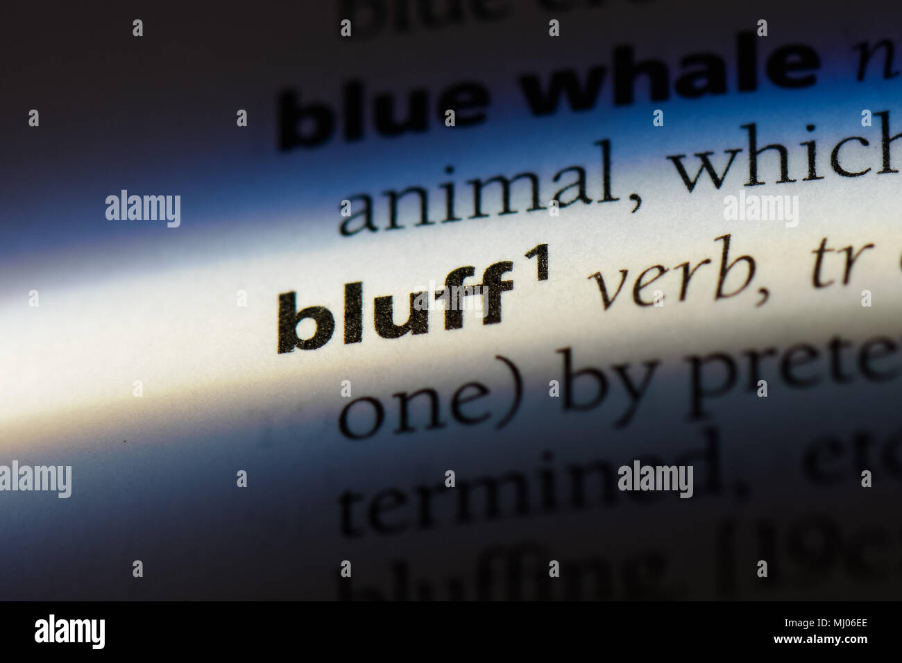 Bluff paper hi-res stock photography and images - Alamy
