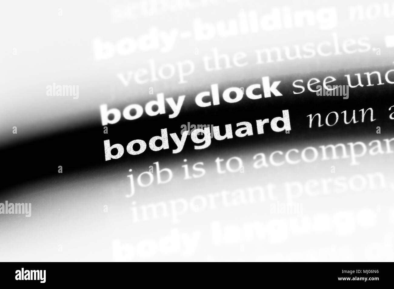 Bodyguard Black and White Stock Photos & Images - Alamy
