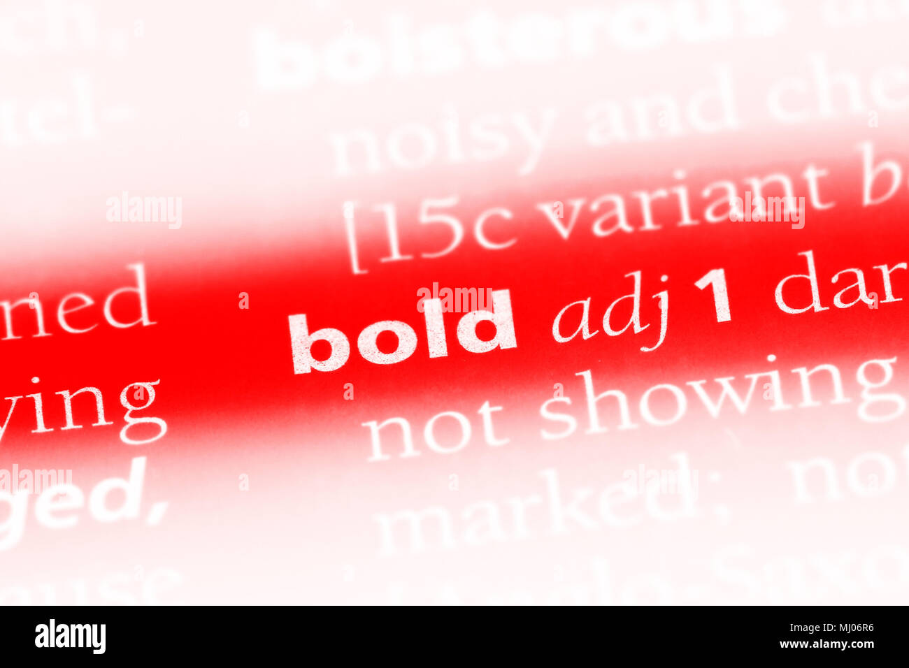 Bold word hi-res stock photography and images - Alamy
