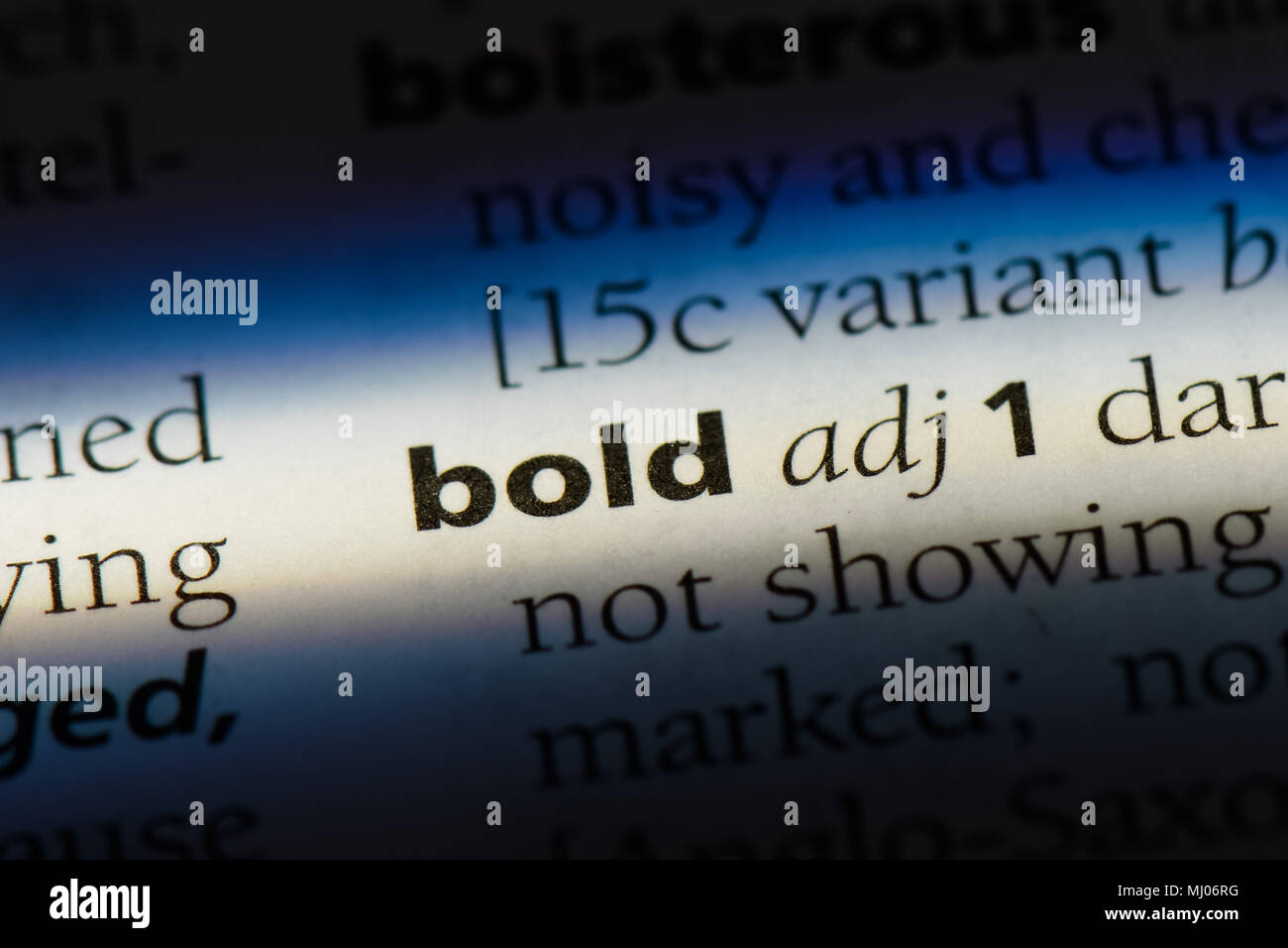 Bold word hi-res stock photography and images - Alamy