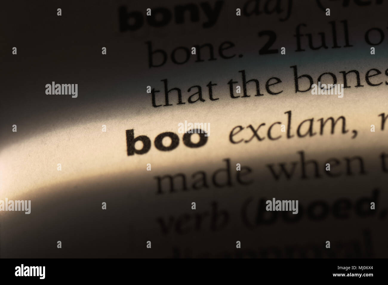 Boo word hi-res stock photography and images - Alamy