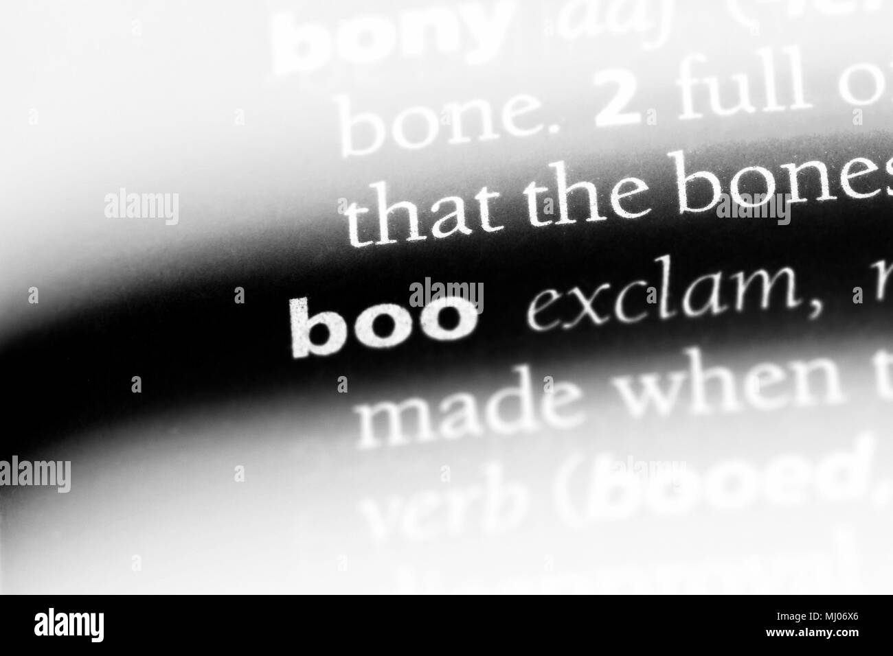 Boo word hi-res stock photography and images - Alamy