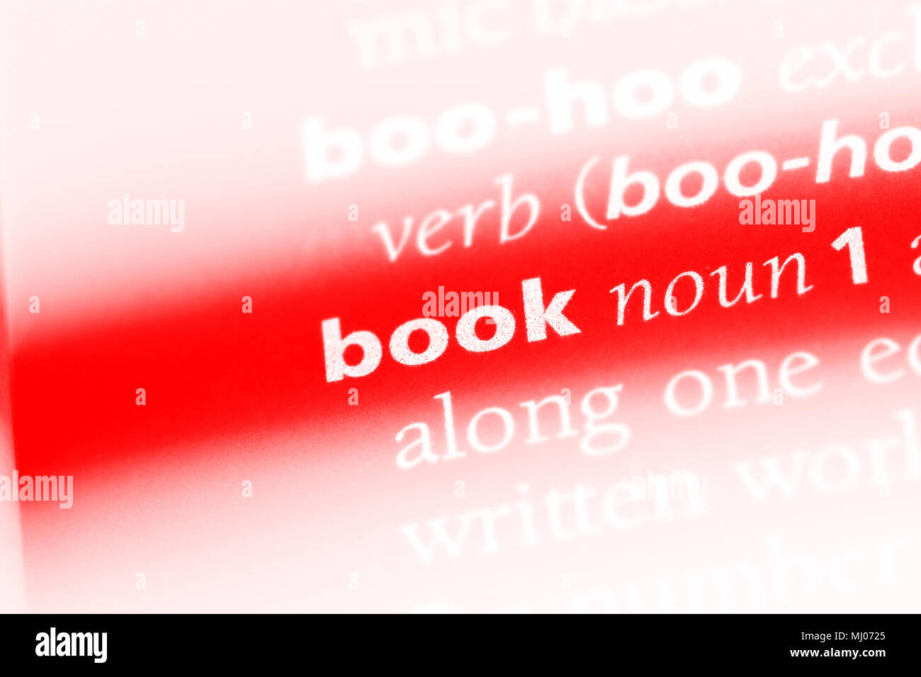 book word in a dictionary. book concept Stock Photo - Alamy