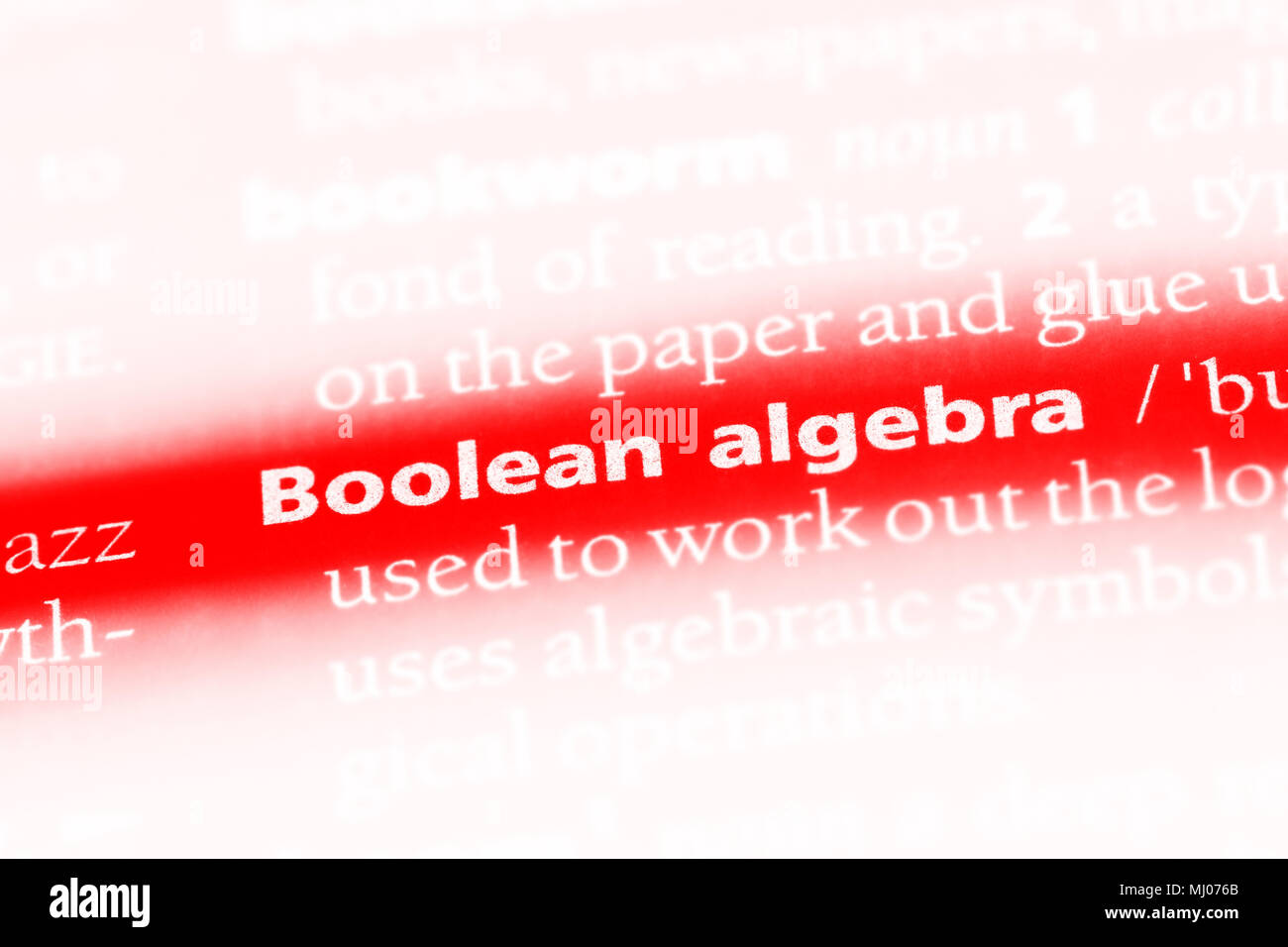 Boolean Algebra Word In A Dictionary Boolean Algebra Concept Stock 