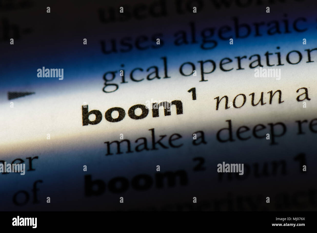 Writing boom hi-res stock photography and images - Alamy