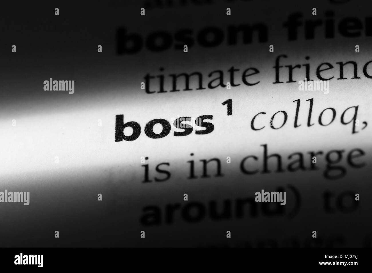 Boss word hi-res stock photography and images - Alamy