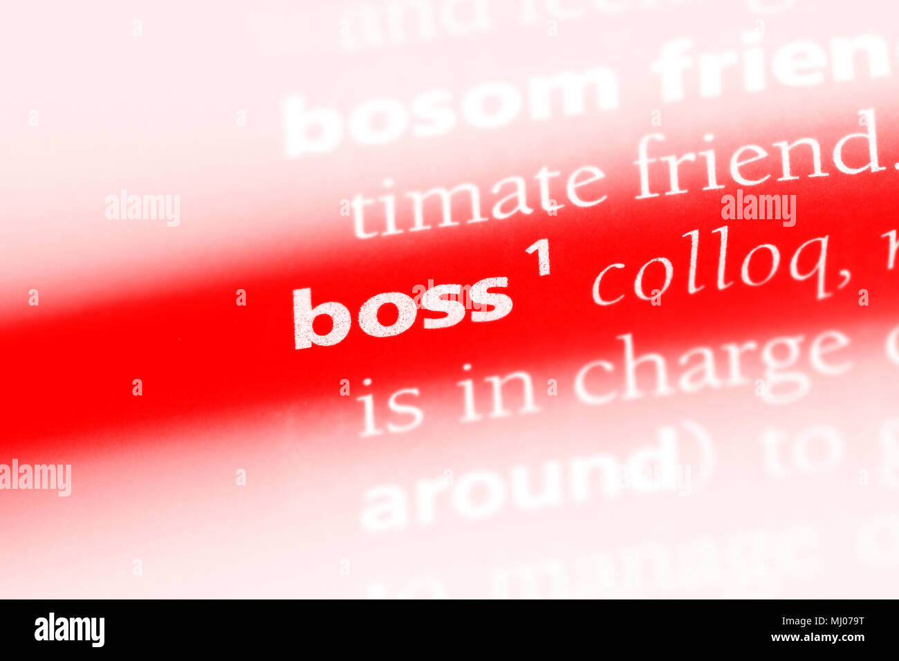 Boss word hi-res stock photography and images - Alamy