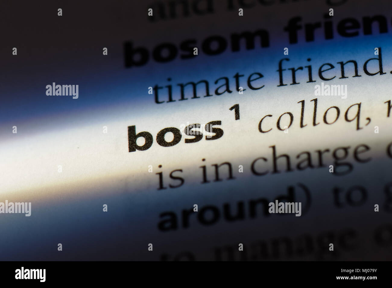 Boss word hi-res stock photography and images - Alamy