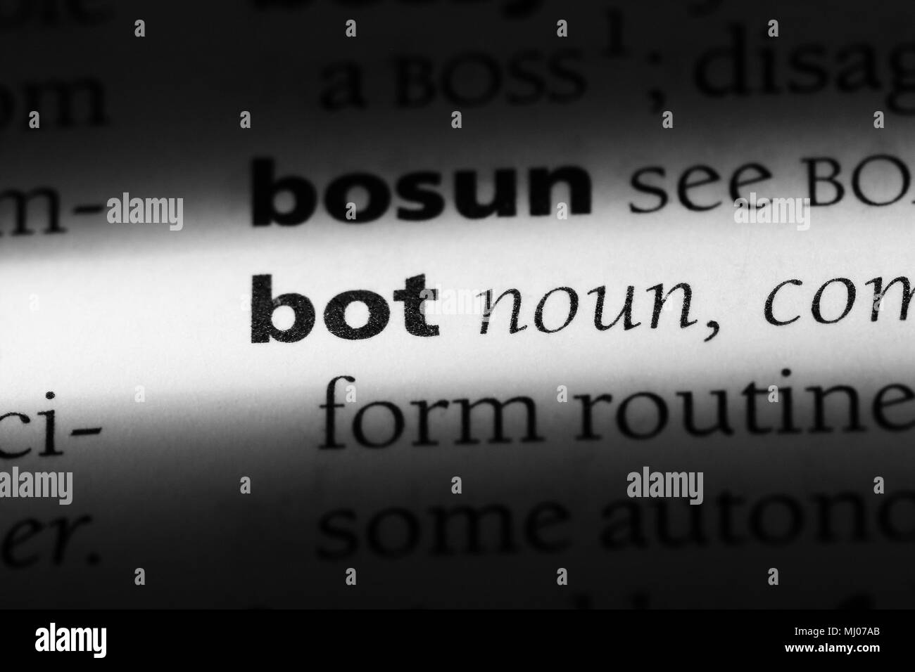 Text bot Black and White Stock Photos & Images - Alamy