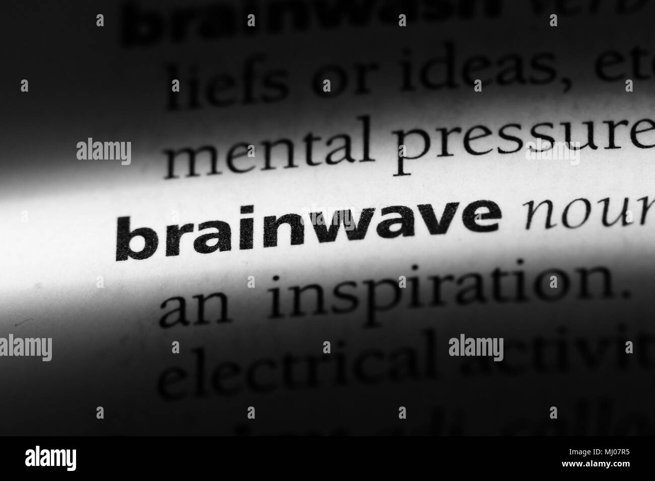 brainwave word in a dictionary. brainwave concept Stock Photo - Alamy