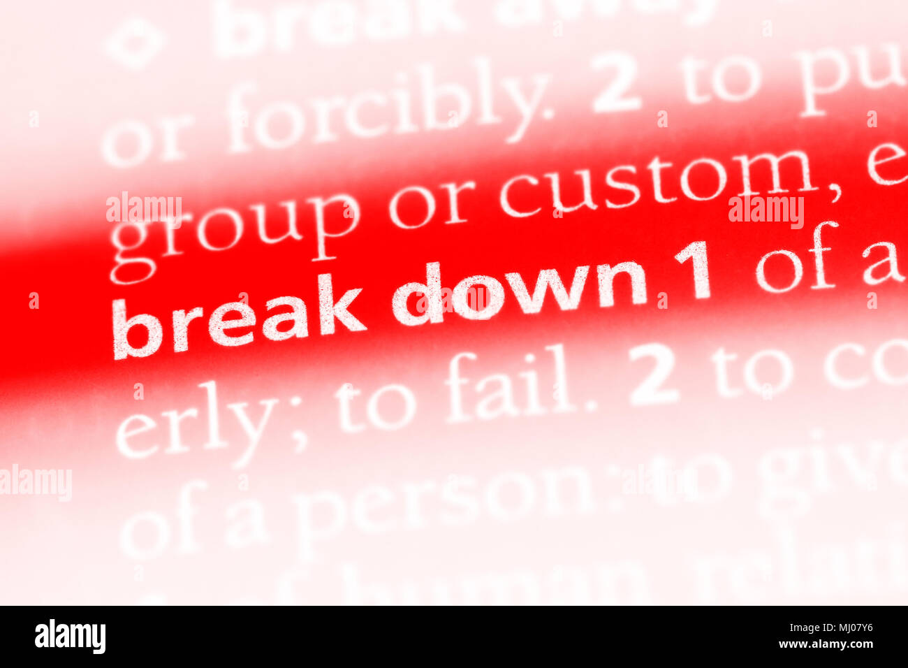 Down Word High Resolution Stock Photography and Images - Alamy