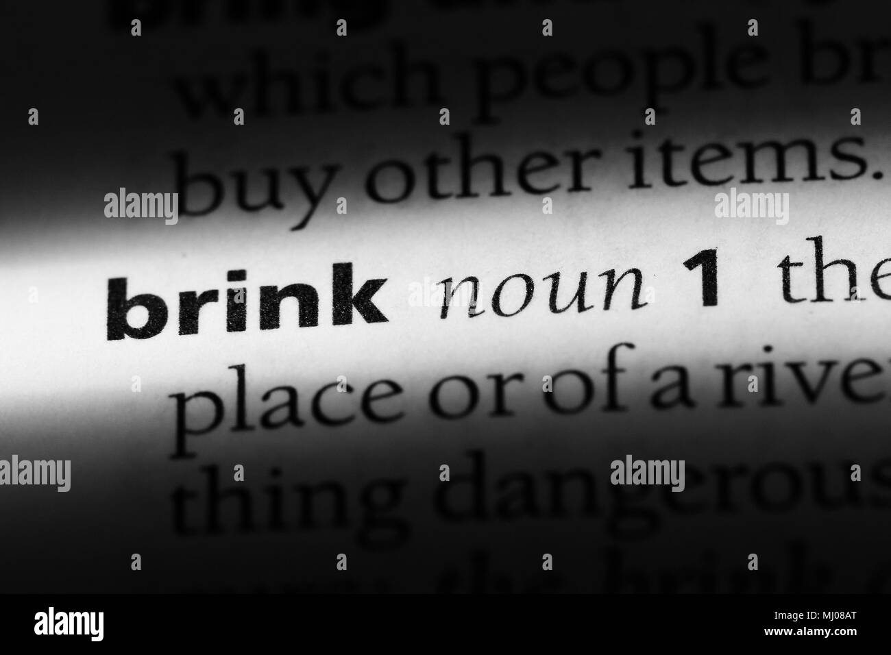 Brink Black and White Stock Photos & Images - Alamy