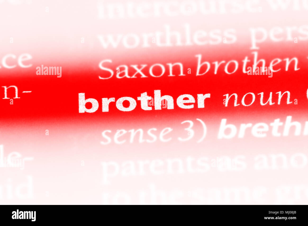 brother word in a dictionary. brother concept Stock Photo - Alamy