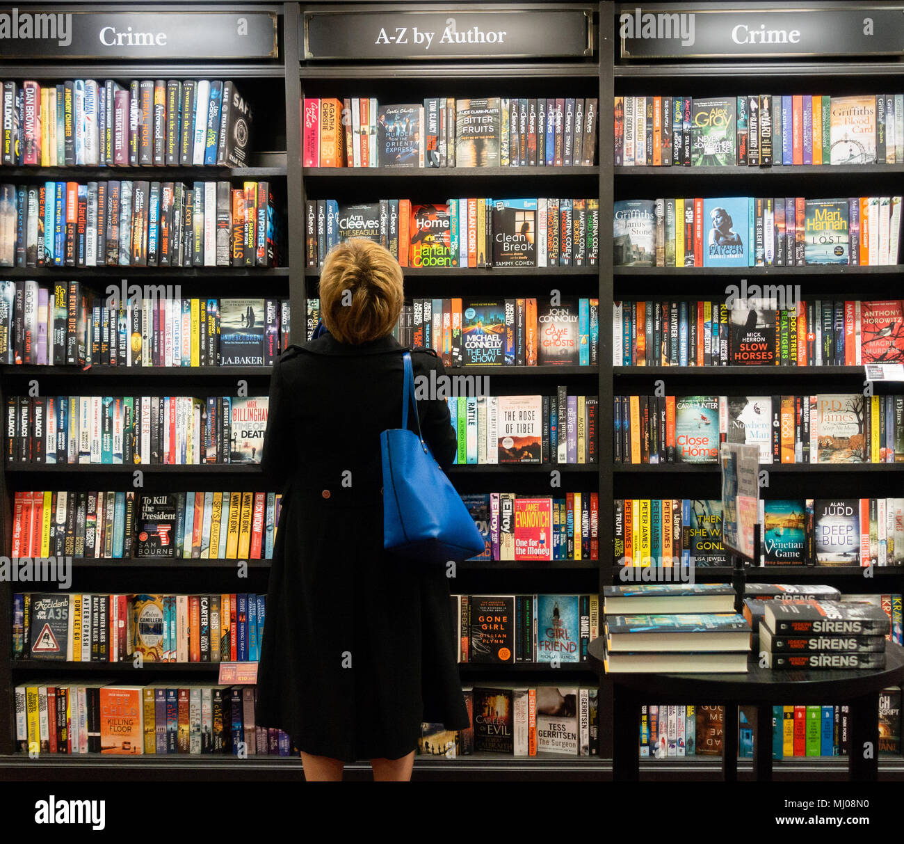 Crime fiction section hi-res stock photography and images - Alamy