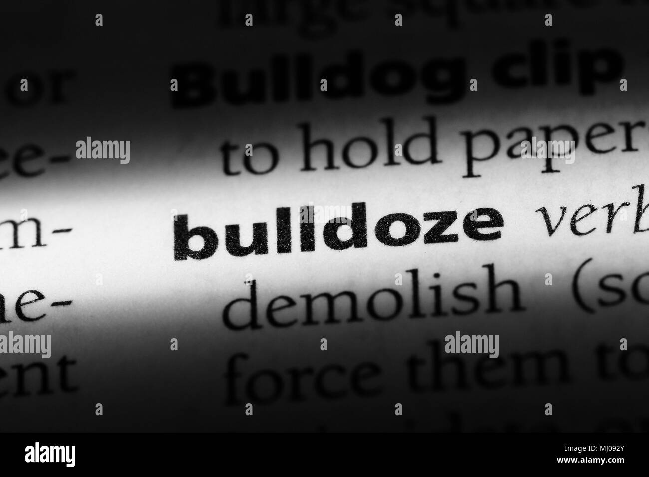 Bulldoze hi-res stock photography and images - Alamy