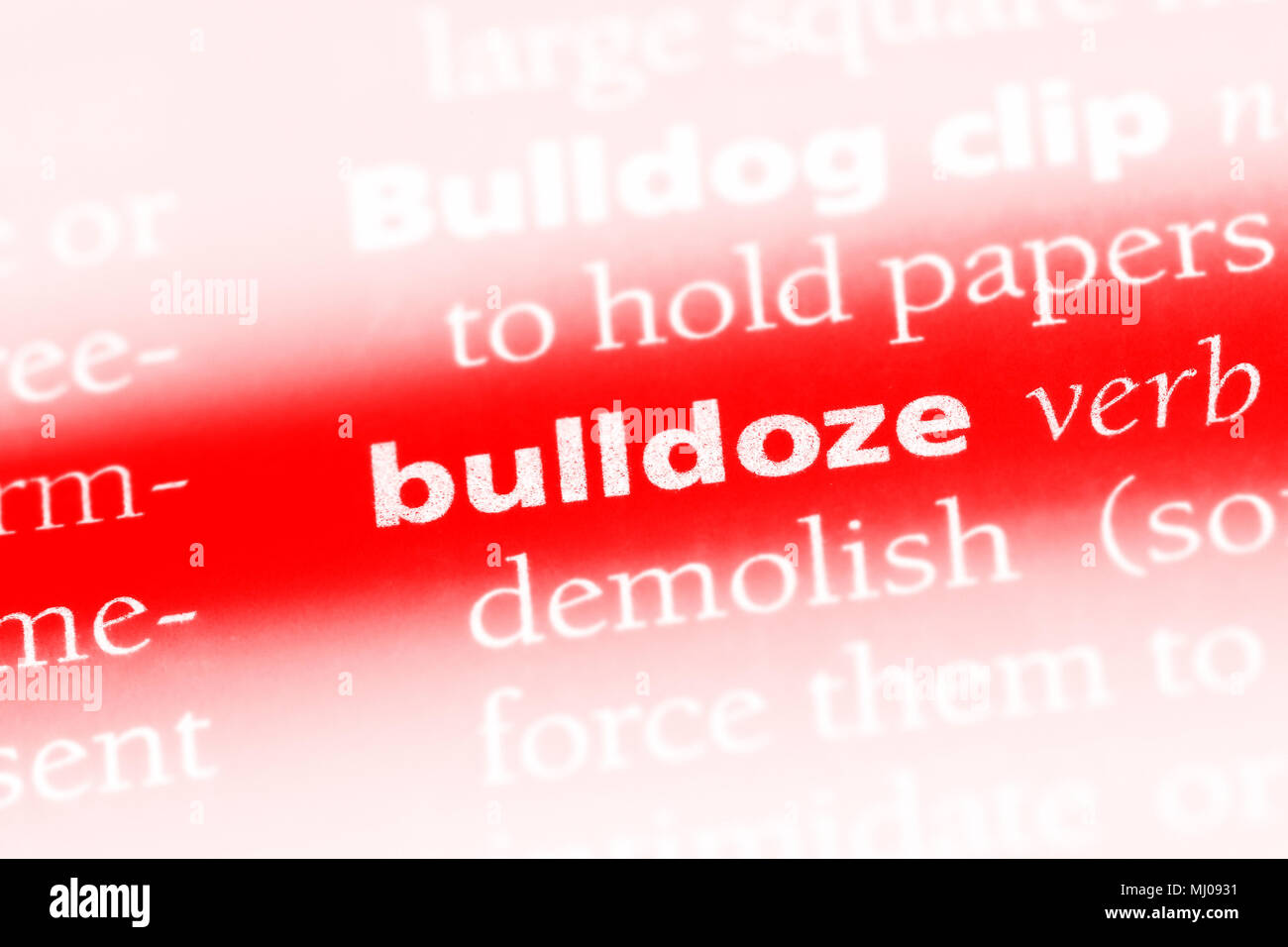 Bulldoze hi-res stock photography and images - Alamy