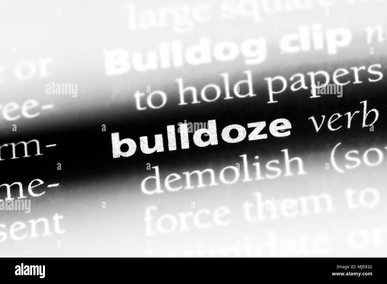 Bulldoze hi-res stock photography and images - Alamy