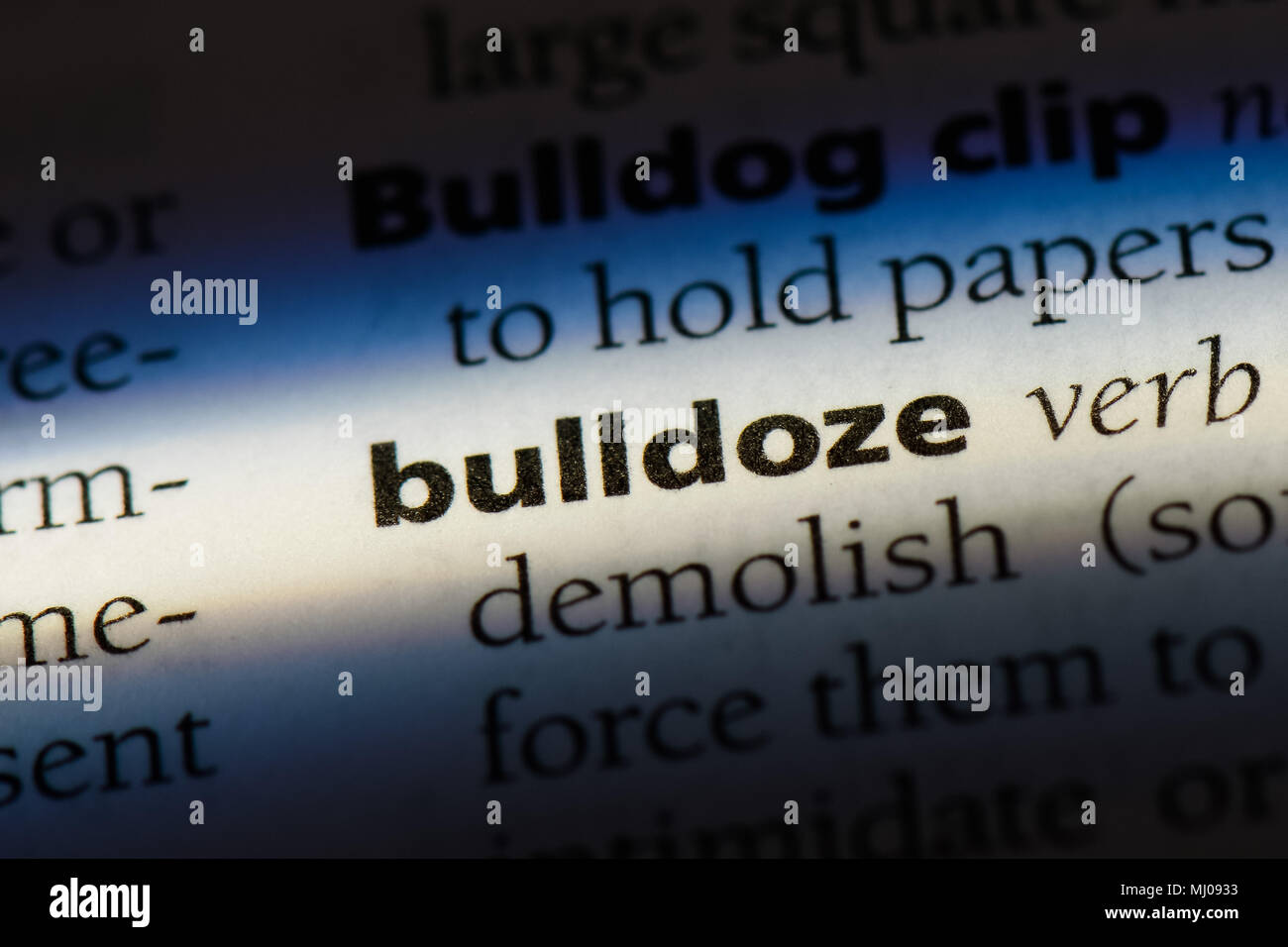 Bulldoze hi-res stock photography and images - Alamy