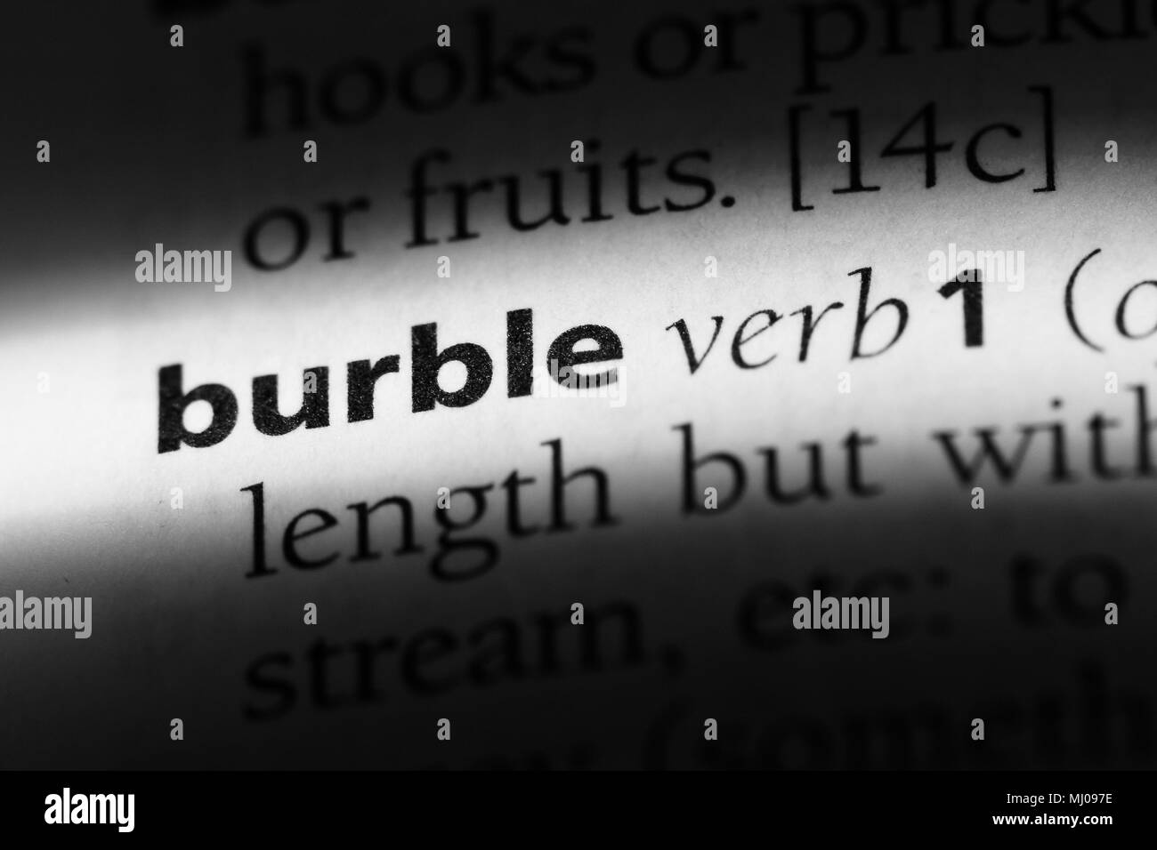 Burble hi-res stock photography and images - Alamy