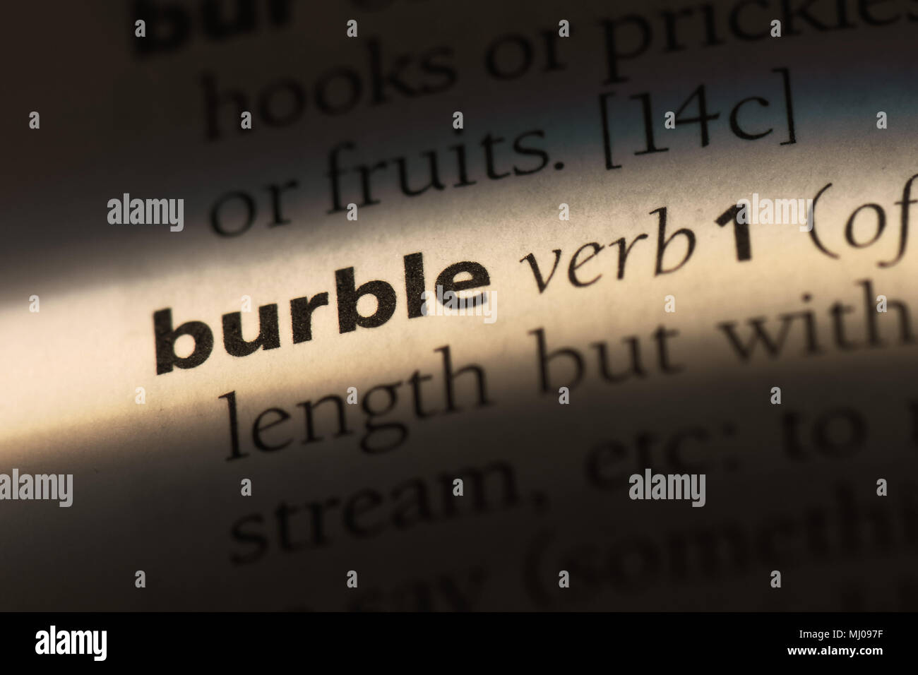 Burble hi-res stock photography and images - Alamy