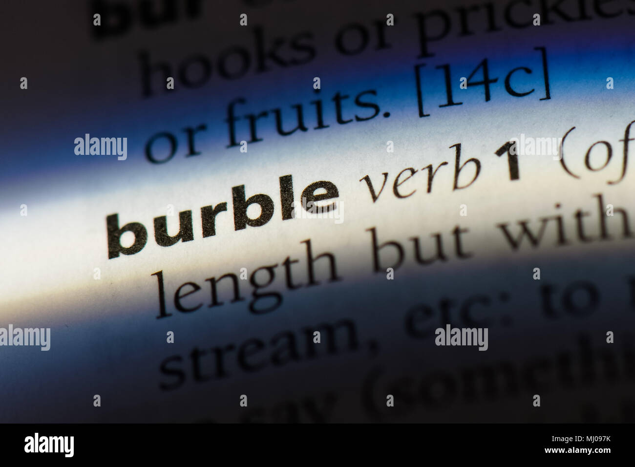 Burble hi-res stock photography and images - Alamy