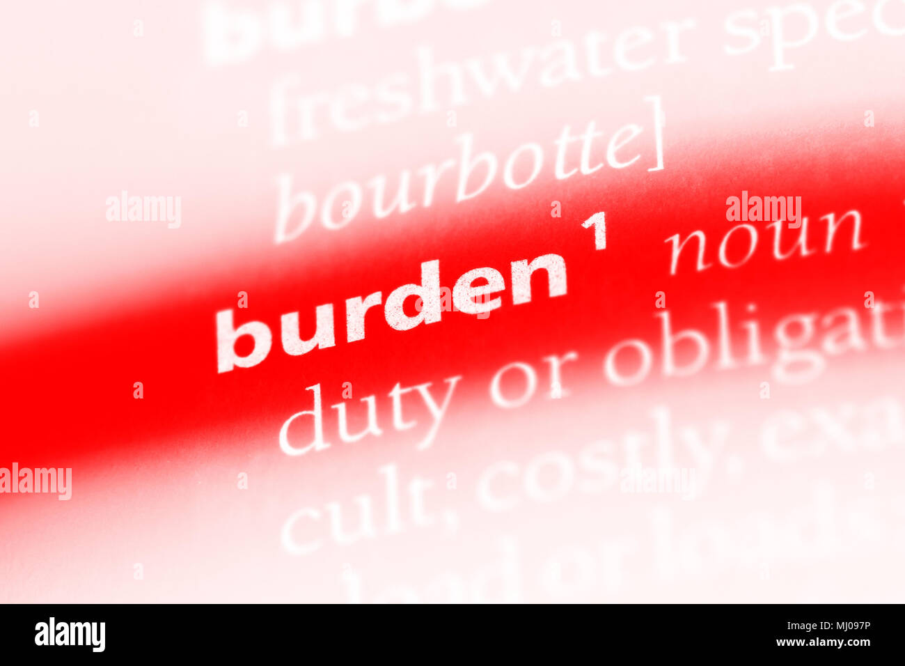 Burden word hi-res stock photography and images - Alamy