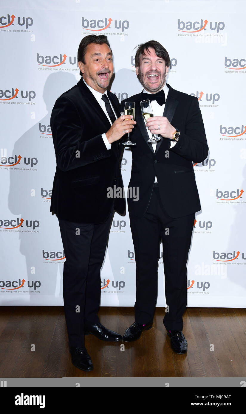 Henri Leconte and Eric Lanlard attends the Back Up spinal cord injury ...