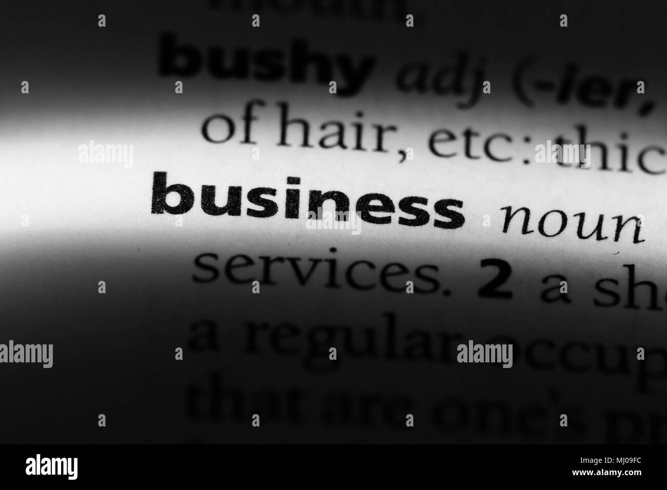 business word in a dictionary. business concept Stock Photo - Alamy