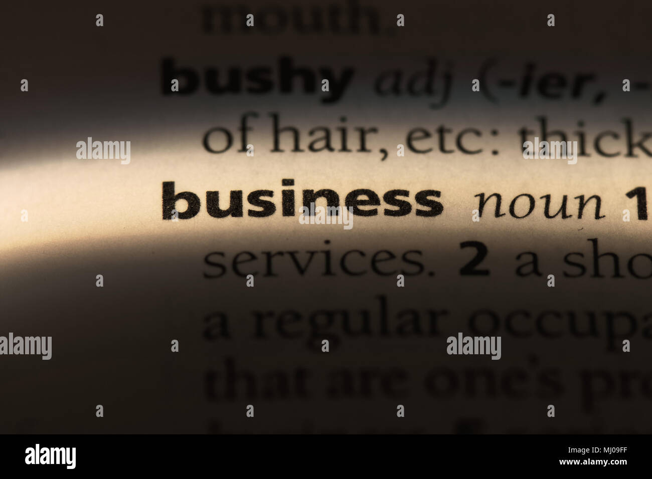 business word in a dictionary. business concept Stock Photo - Alamy