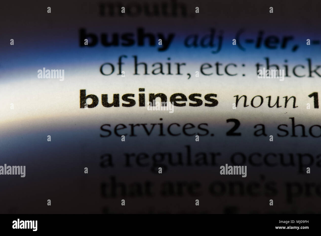 business word in a dictionary. business concept Stock Photo - Alamy