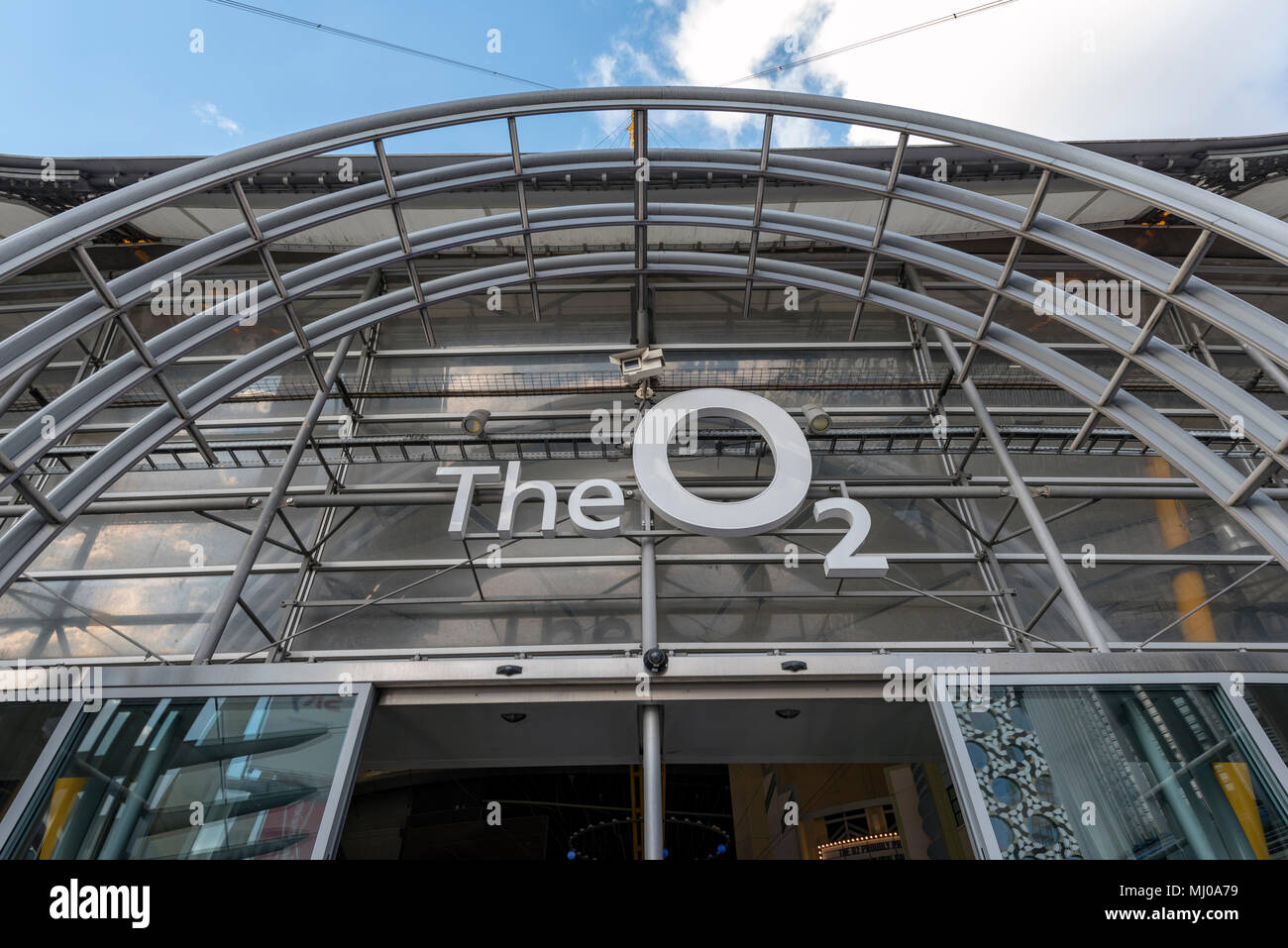 Entrance to the O2 Arena on the Greenwich Peninsula Stock Photo - Alamy