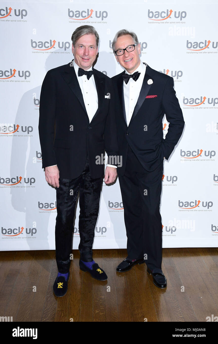 Stewart Parvin and Paul Feig attends the Back Up spinal cord injury ...