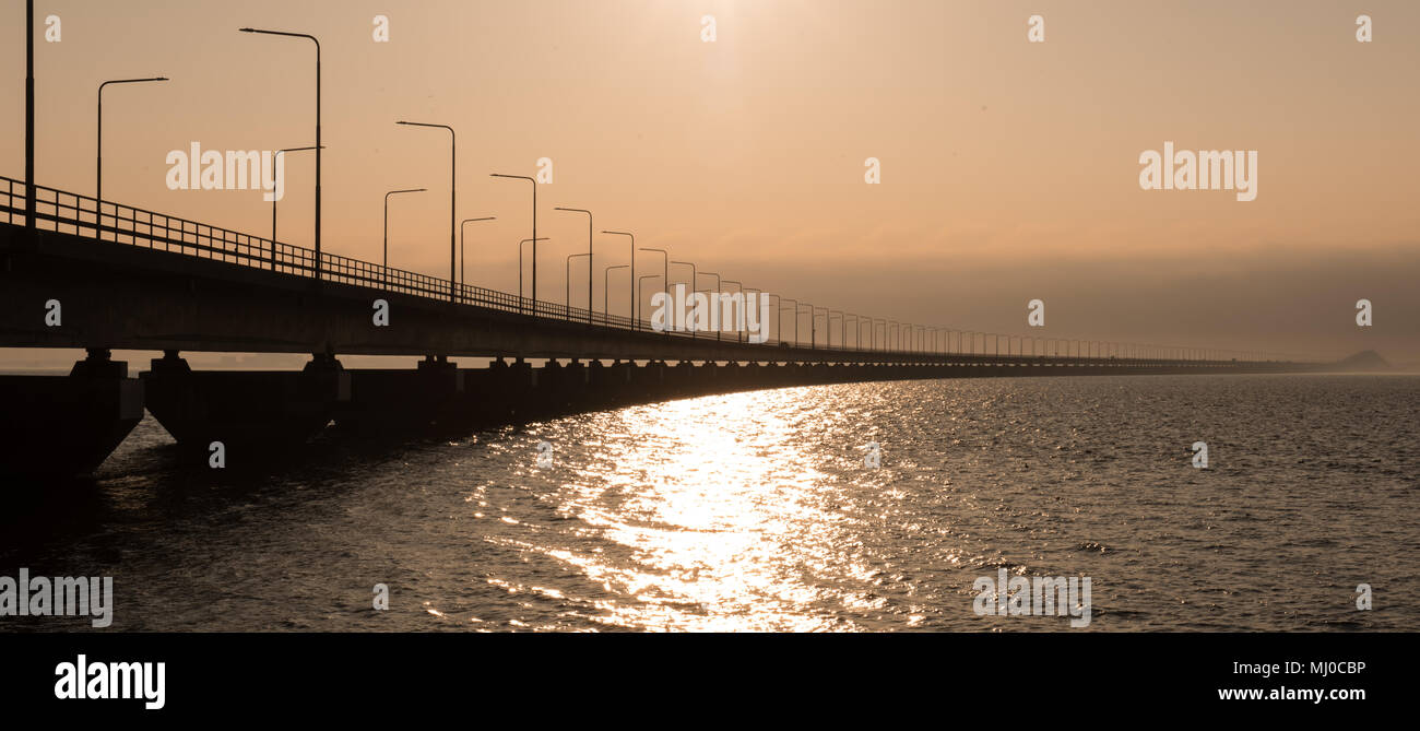 Bridge into light Stock Photo - Alamy