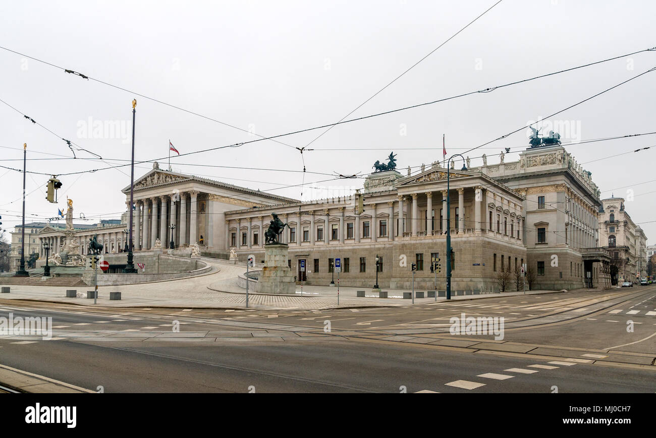 Austrian Parliament Building - Vienna Stock Photo - Alamy