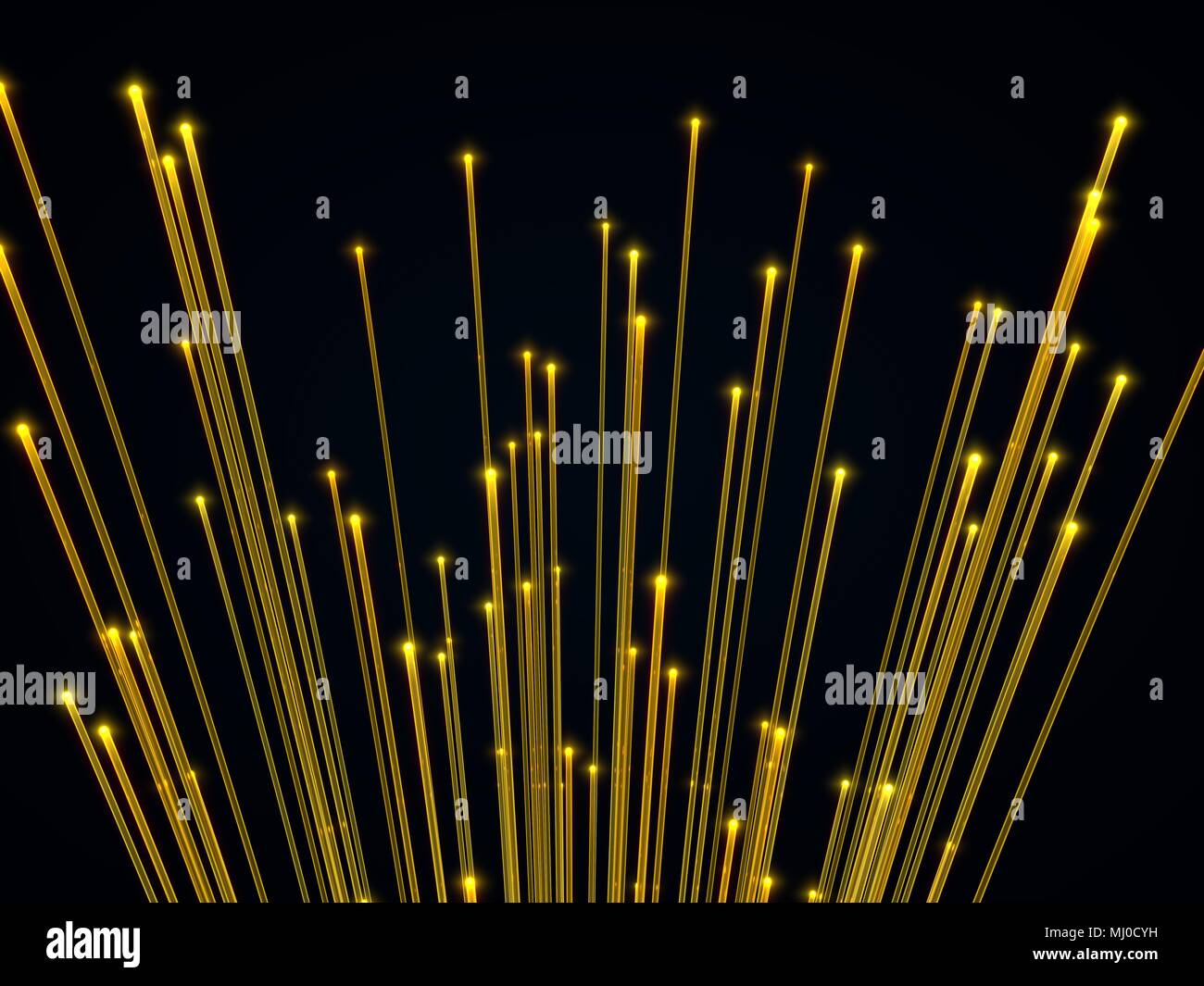 fiber optic cables. 3d illustration Stock Photo - Alamy