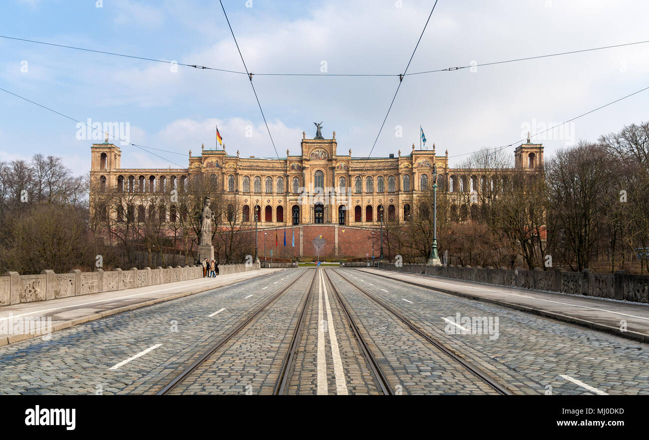 Building of the government of upper bavaria hi-res stock photography ...