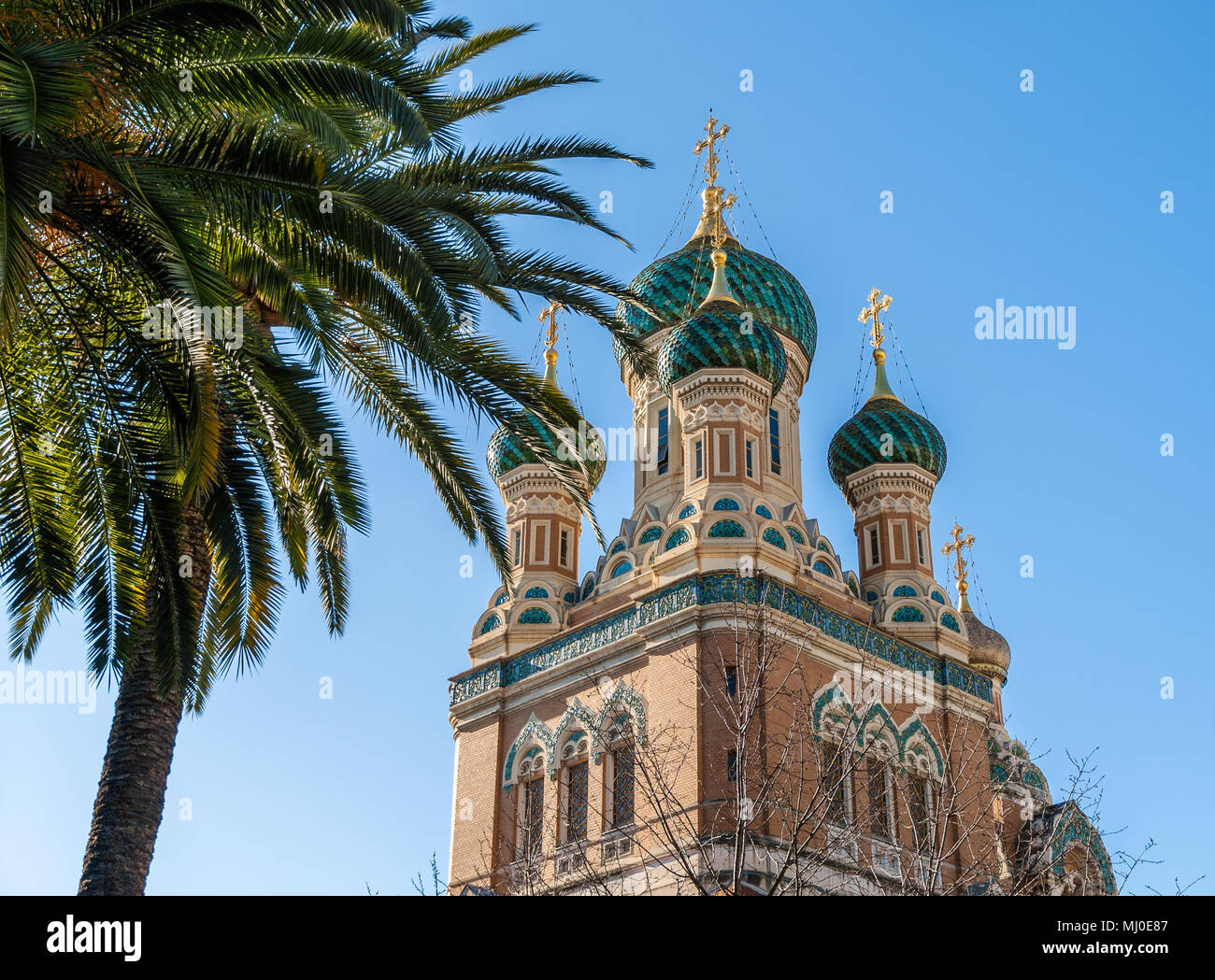 St Nicholas Russian Orthodox Cathedral, Nice - France Stock Photo - Alamy