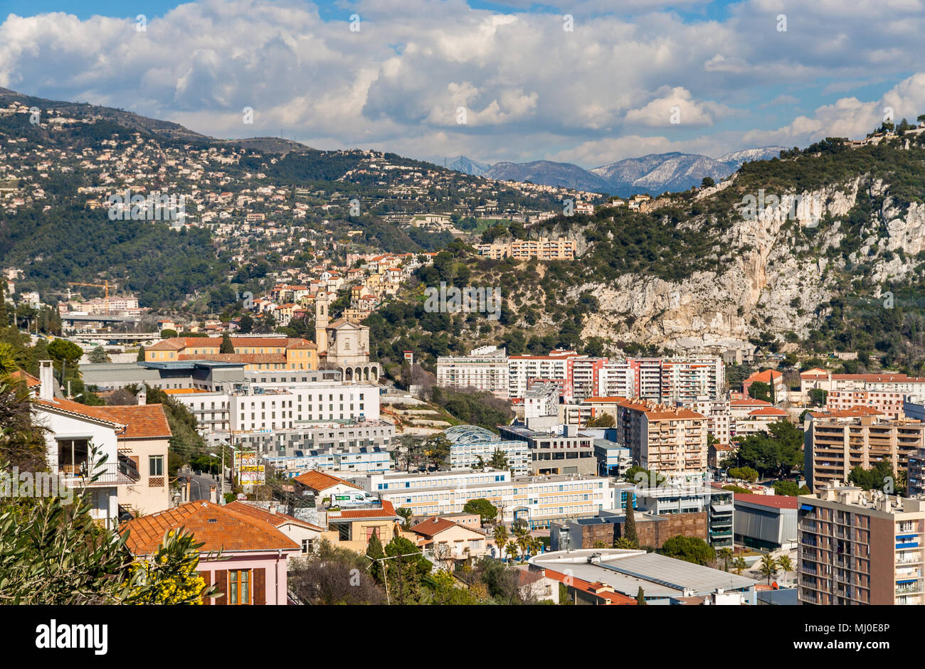 Ligurian Alps in Nice, Cote d'Azur - France Stock Photo - Alamy